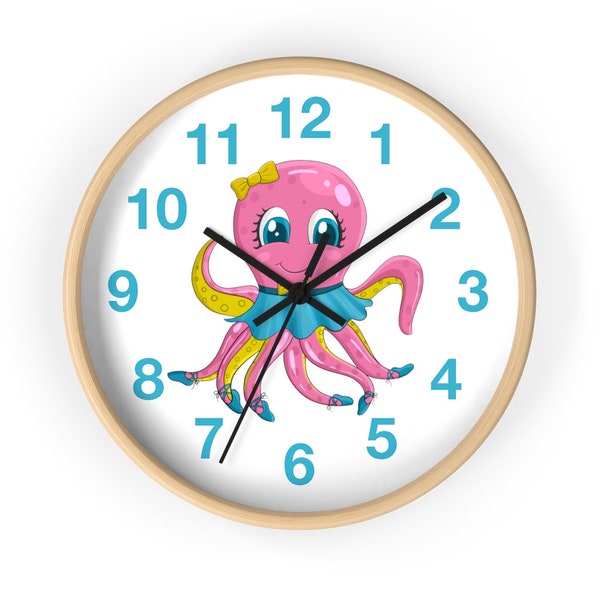Octopus Wall Clock - Etsy
