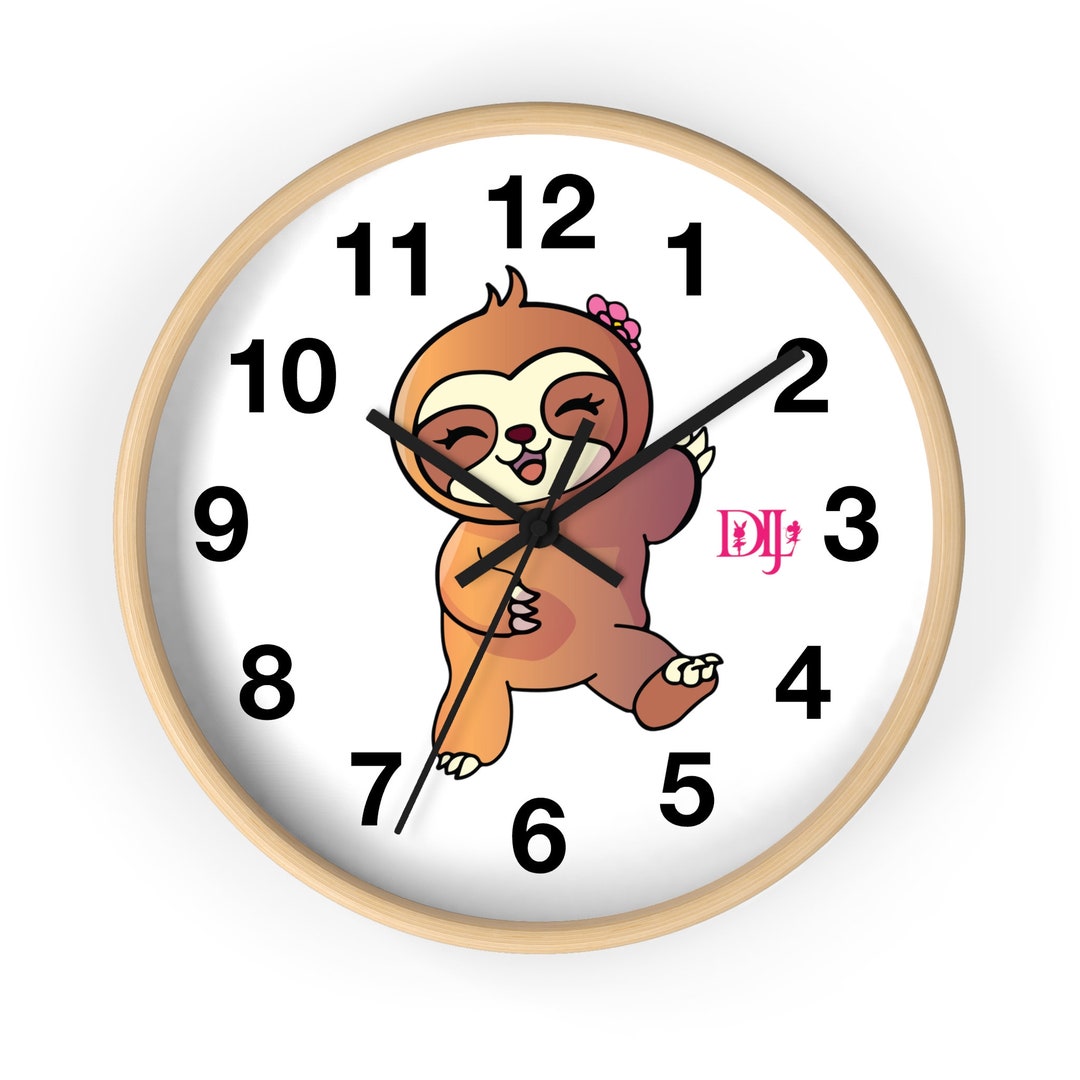Serenity the Sloth Wall Clock - Etsy