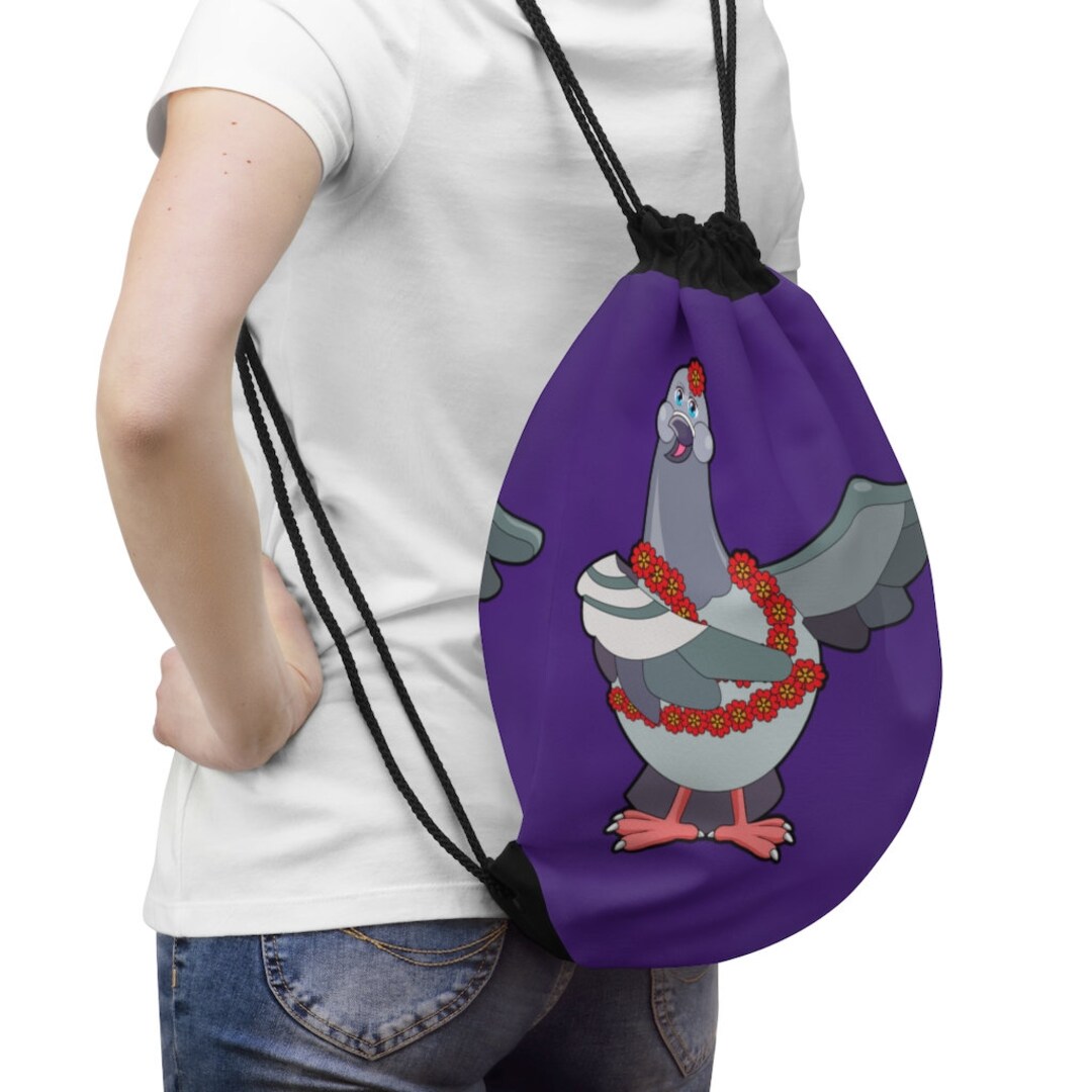 Paige the Pigeon Drawstring Bag - Etsy