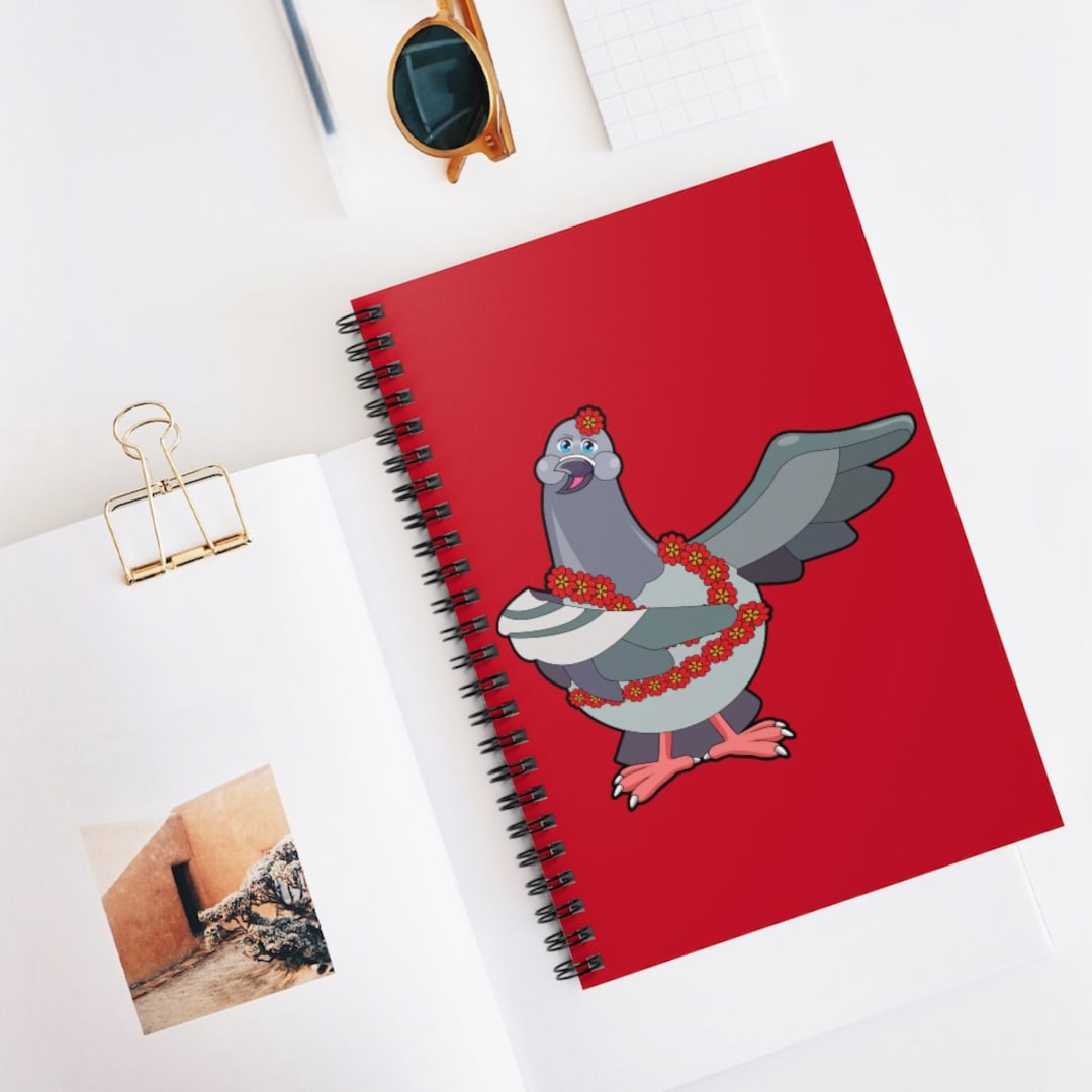 Paige the Pigeon Spiral Notebook Journal Kids Art Drawing Sketchbook ...