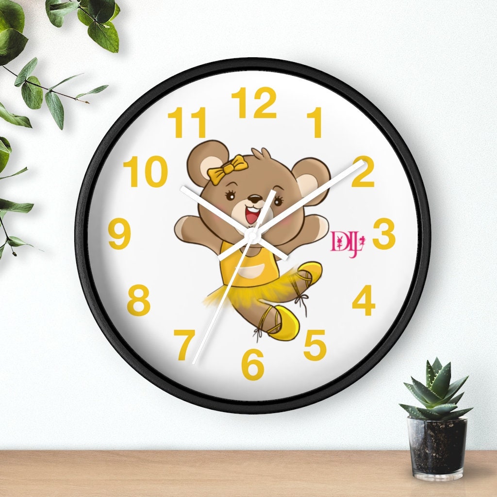 Brooklyn the Teddy Bear Wall Clock, Good for Bedroom Great for Kids ...