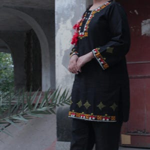 Sindhi Embroidered Street-wear Kurta - Etsy