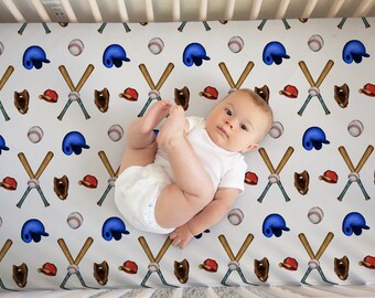Baseball Crib Bedding - Etsy