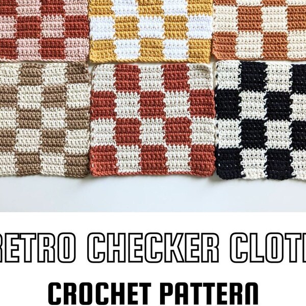 CROCHET PATTERN, Checkered Crochet Cardigan Pattern,checkered Crochet ...