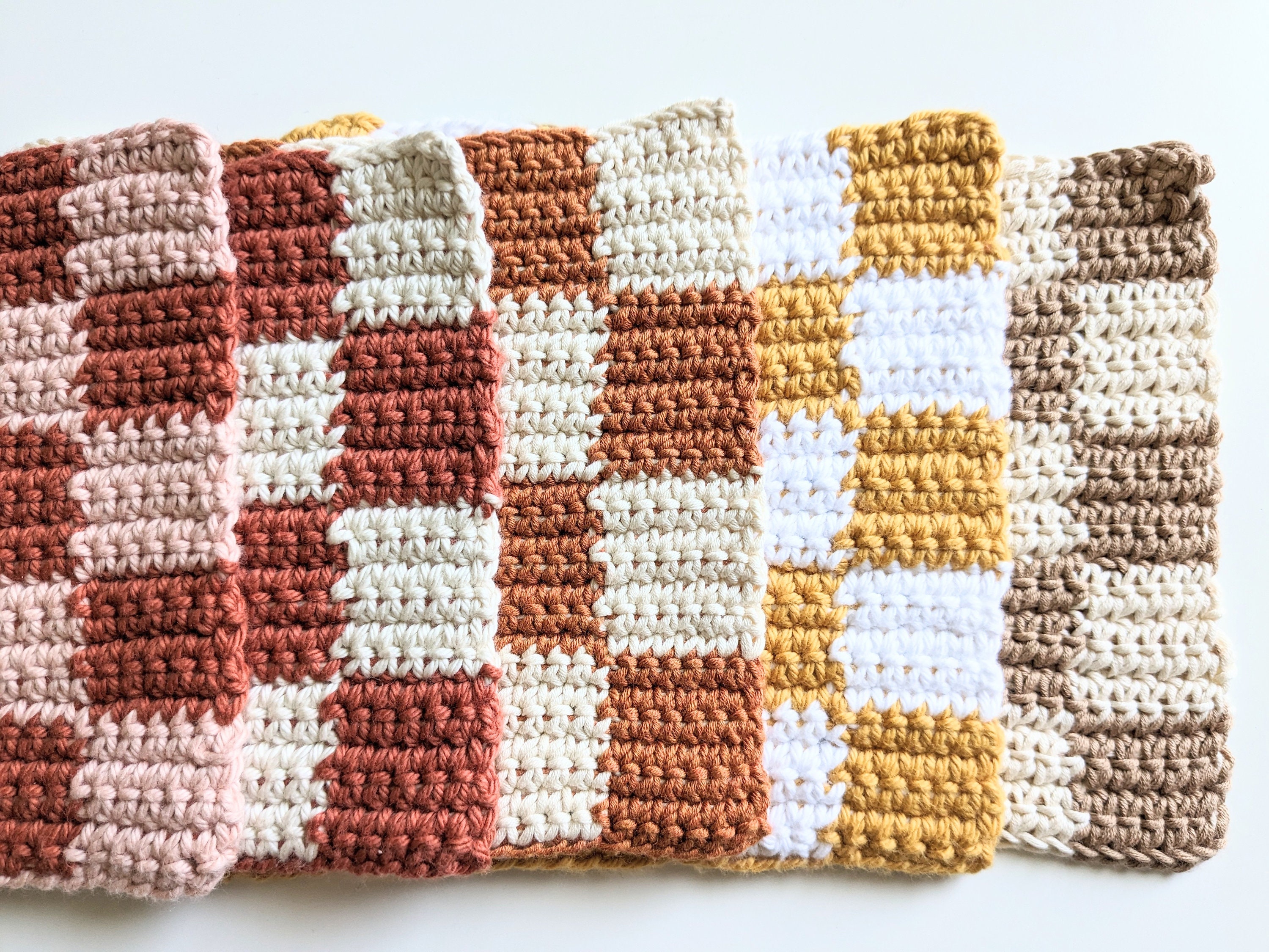 Retro Checker Cloth Crochet Pattern X Summer Crochet X Crochet - Etsy