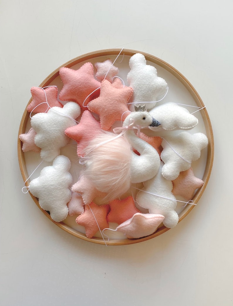 Swan Baby Mobile - Etsy