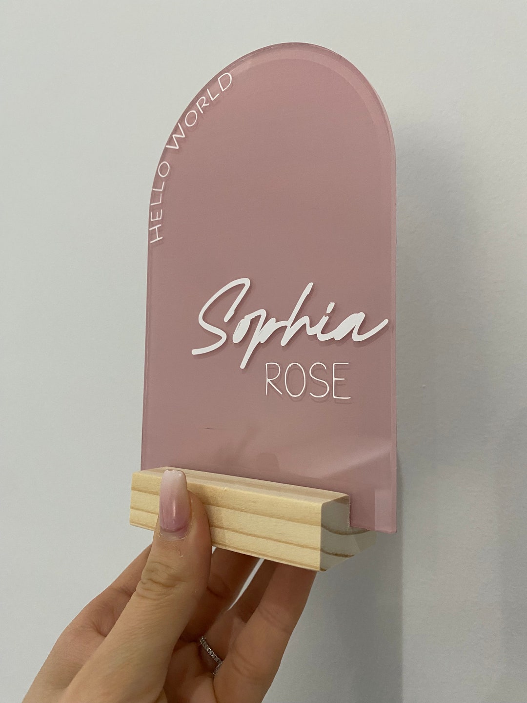 Name Announcement Sign Newborn Announcement - Etsy