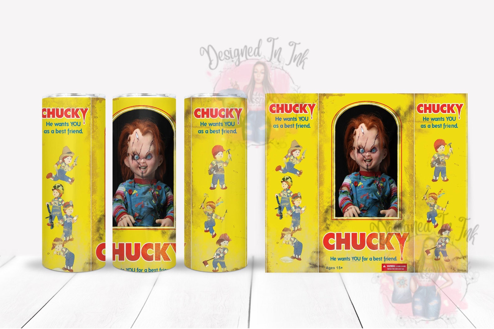 Chucky Toy Box Tumbler Wrap, Childs Play Tumbler Wrap - Etsy