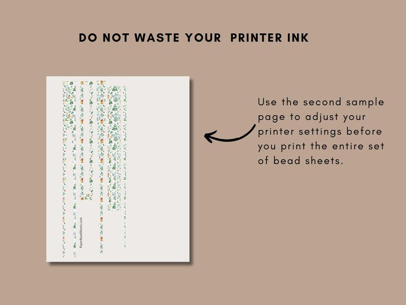 Printable Paper Bead Sheets Patterns Christmas 8 - Etsy