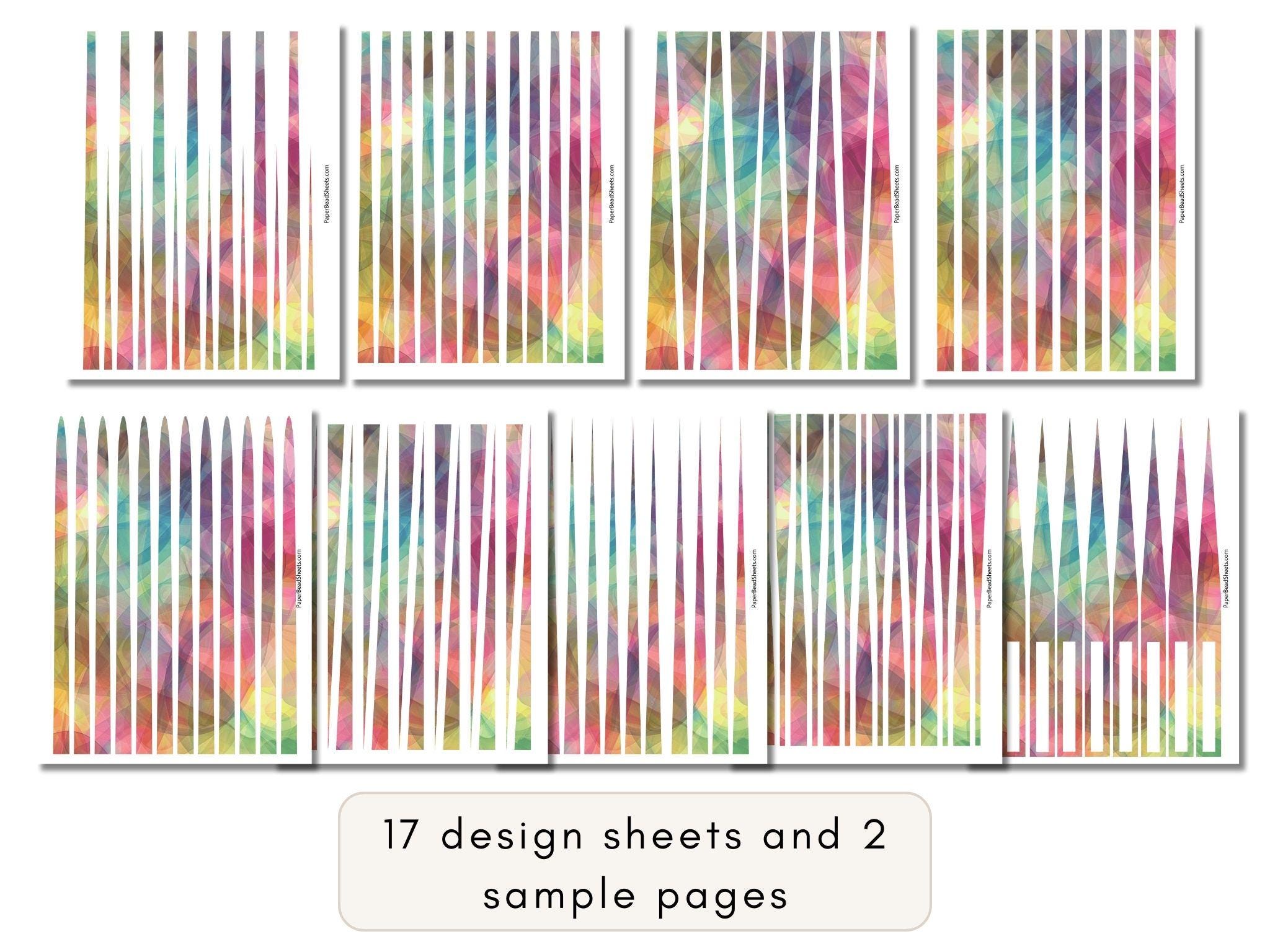Printable Paper Bead Sheets Patterns Abstract - Etsy