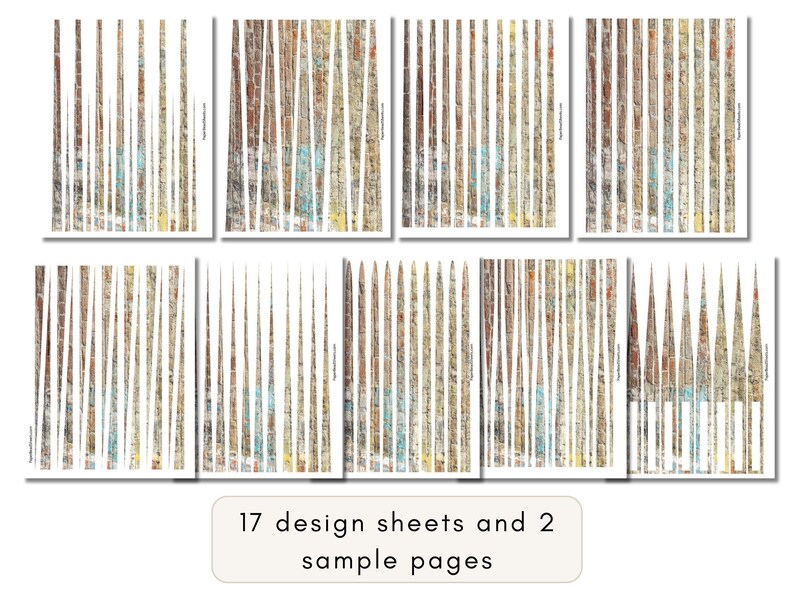 Printable Paper Bead Sheets Patterns Brick Pastel 2 - Etsy Australia