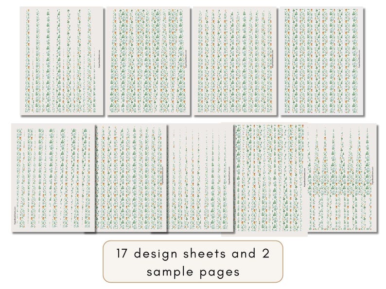 Printable Paper Bead Sheets Patterns Christmas 8 - Etsy
