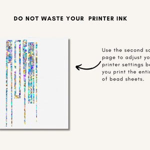 Printable Paper Bead Sheets Patterns Iridescent Glitter 1 - Etsy