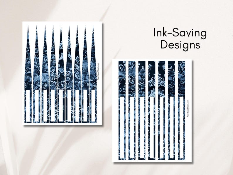 Printable Paper Bead Sheets Patterns Blue Floral - Etsy Canada