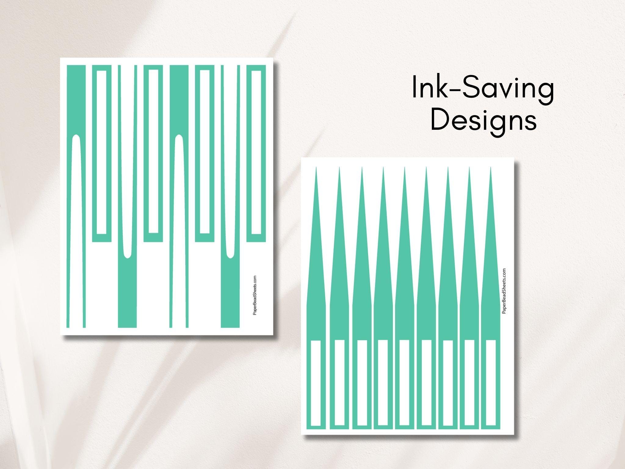 Printable Paper Bead Sheets Patterns Blue and Green Beads Solids - Etsy