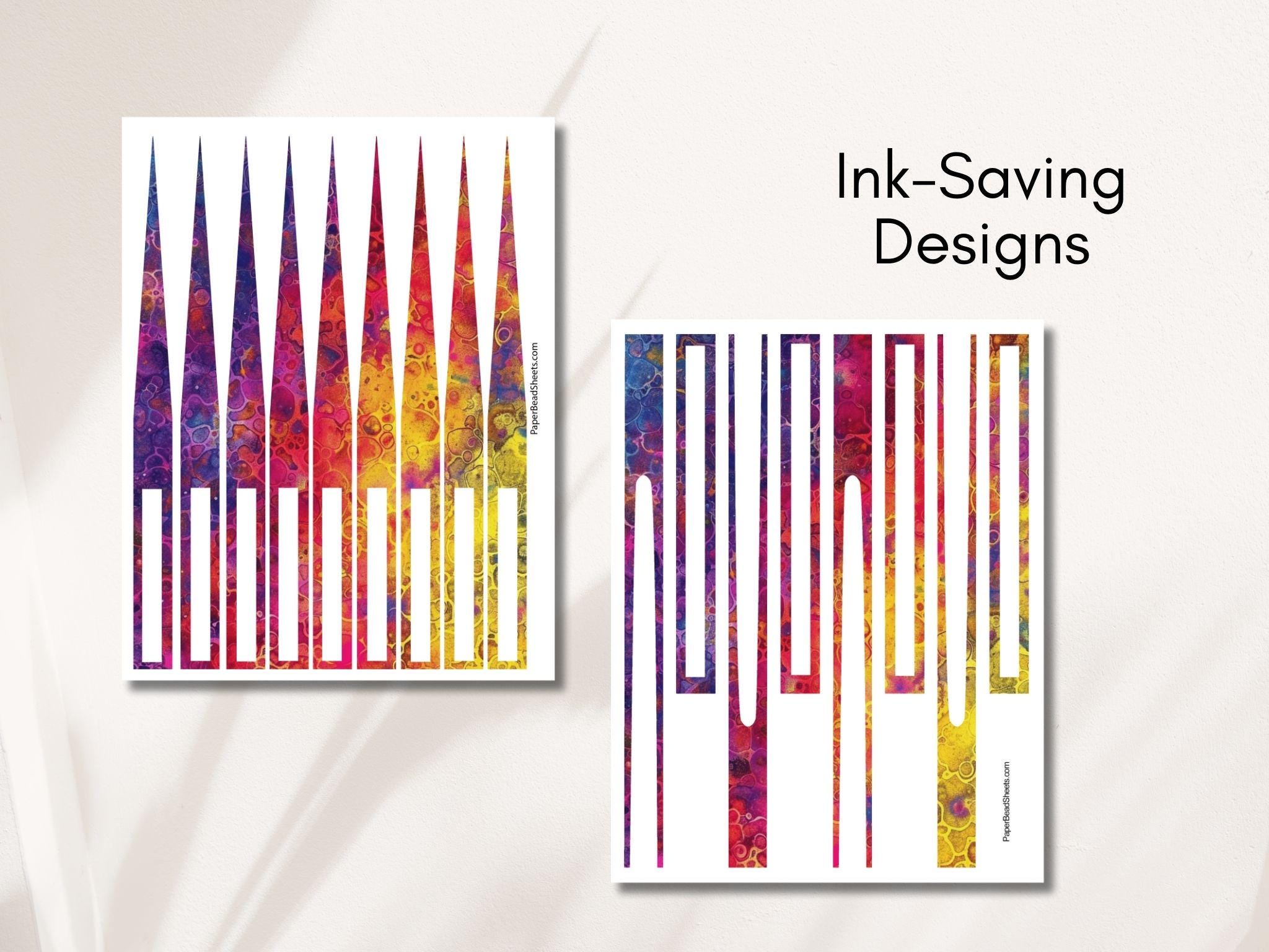 Printable Paper Bead Sheets Patterns Brights 1 - Etsy