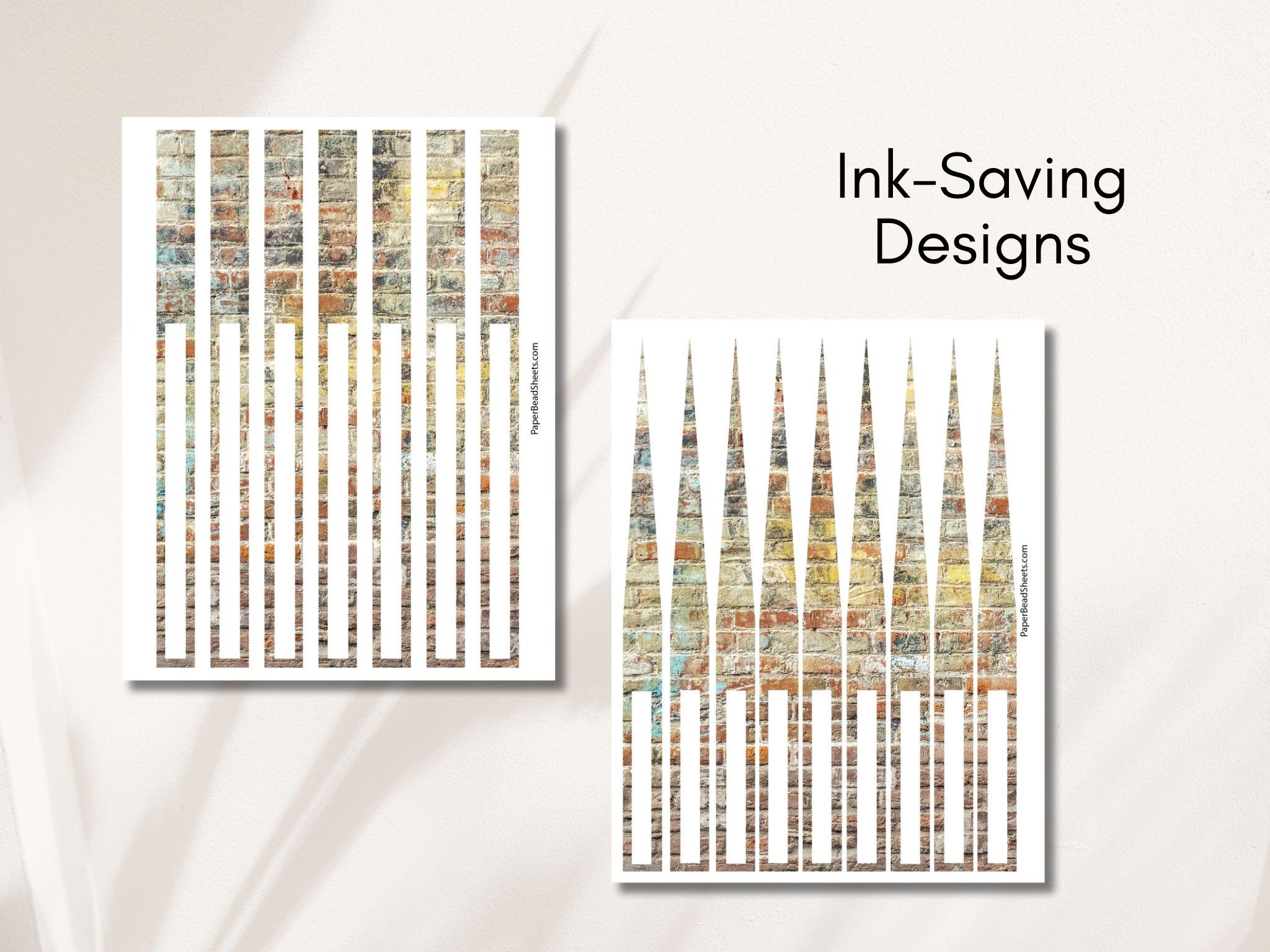 Printable Paper Bead Sheets Patterns Brick Pastel 1 - Etsy