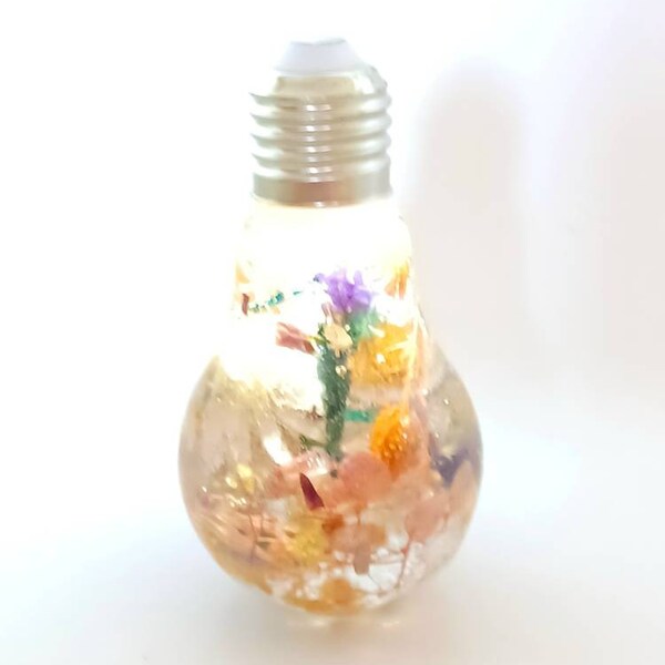 Painted Light Bulb - Etsy