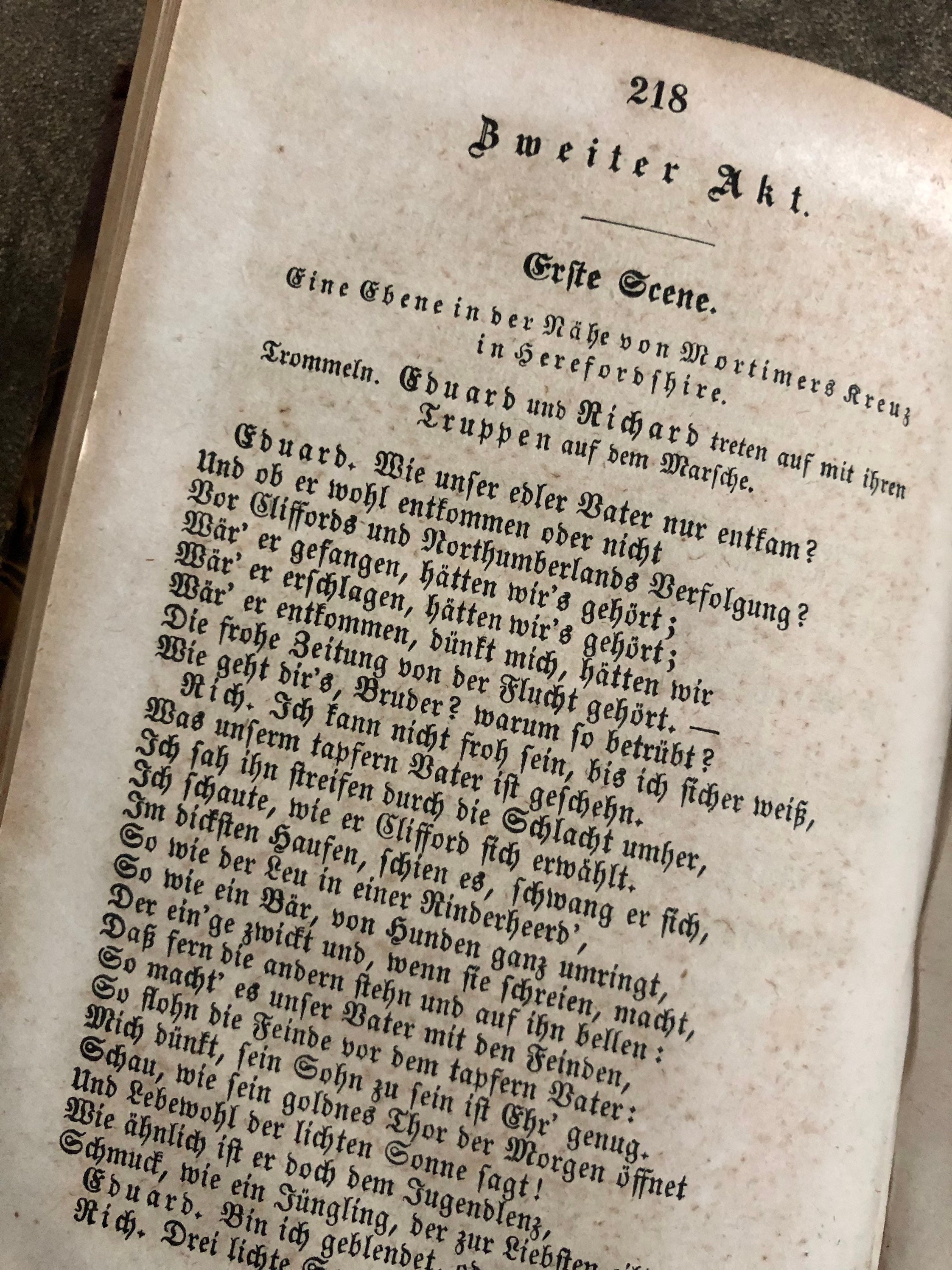 Set of 5 Antique Books From 1848 19th Century With Gothic Script in ...