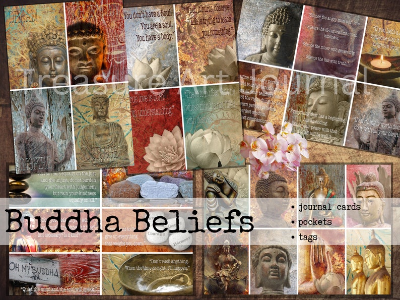 Buddha Beliefs Digital Journal Kit Direct Download Printable Digitals ...