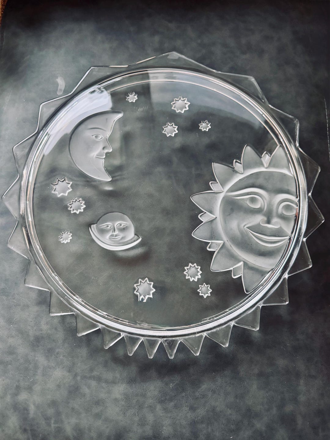 Vintage Celestial Crystal Platter and Bowl – Sun, Moon & Stars Studio ...