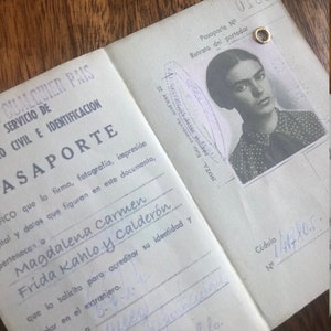 Frida Kahlo - Passport Digital Kit Printable Images to Download - Etsy