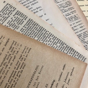 Rare Find Antique Vintage Book Pages Bundle for Junk Journal, Collage ...