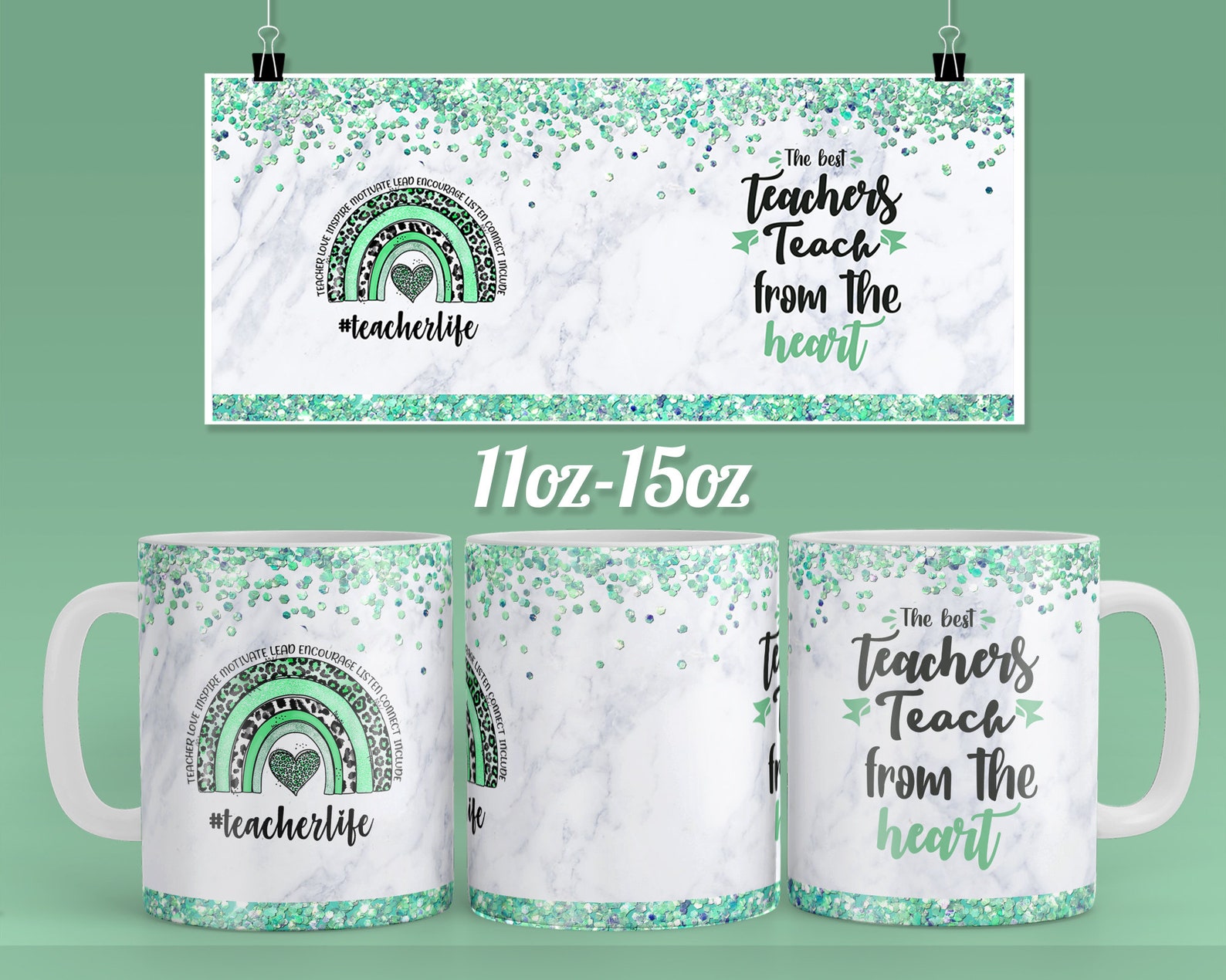 Teacher Life Teachers Quote Coffee Mug Design for 11 & 15oz - Etsy