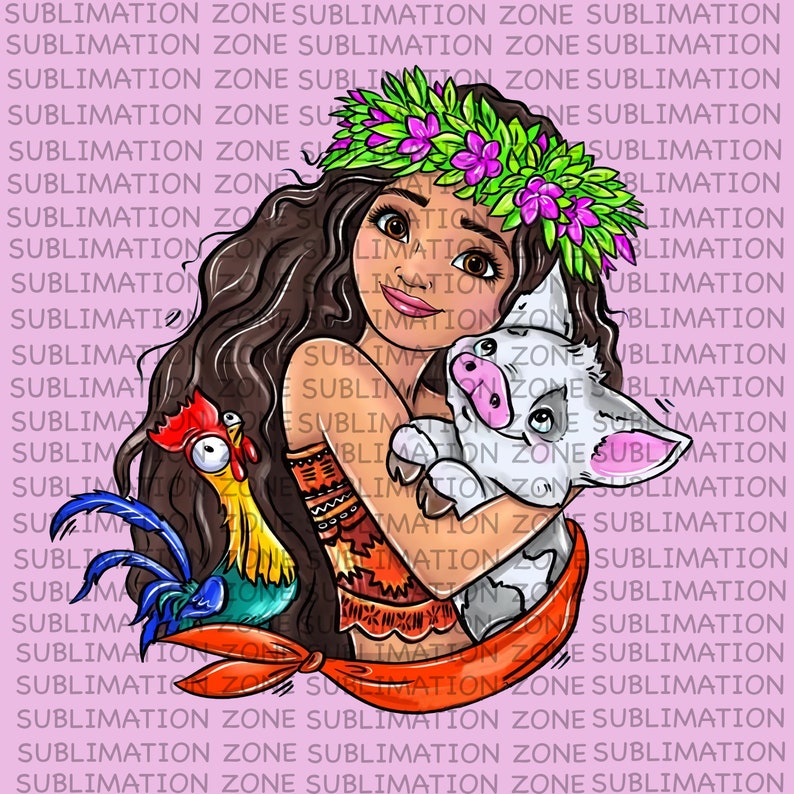 Moana Princess Clip Art Princess PNG Download. Princess | Etsy