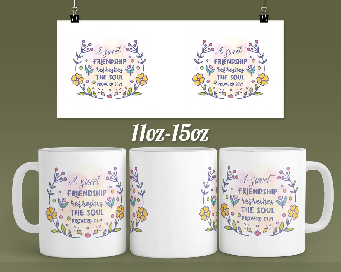 Best Friends Mug Template Friendship Quote Coffee Mug Design - Etsy