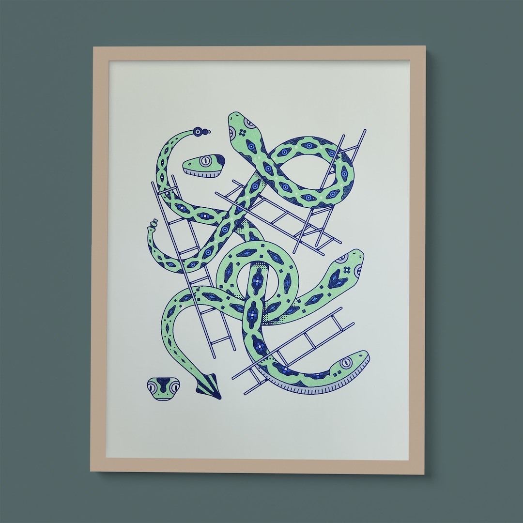 Snakes and Ladders Poster 18x24 In. - Etsy