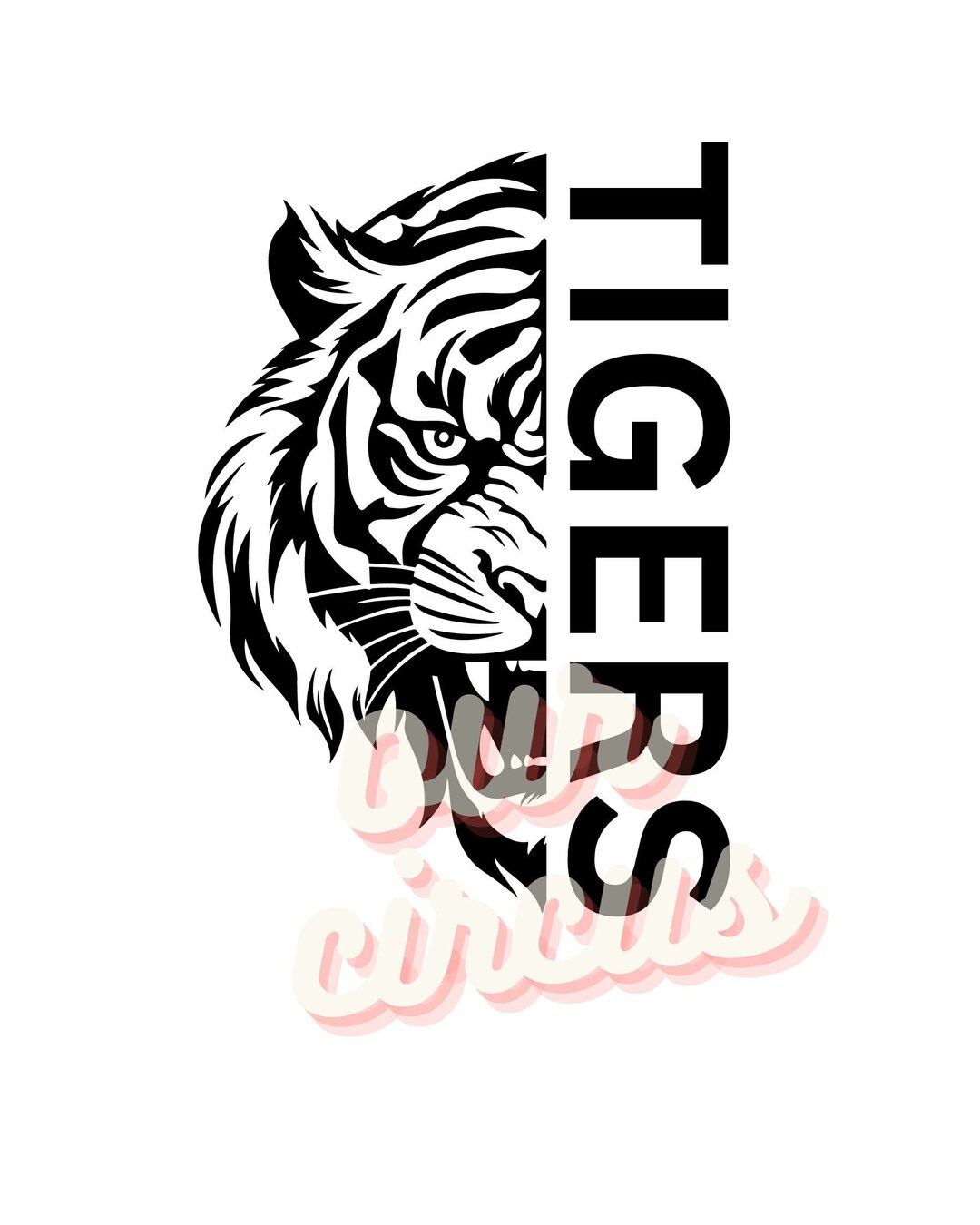 Half Tigers PNG - Etsy