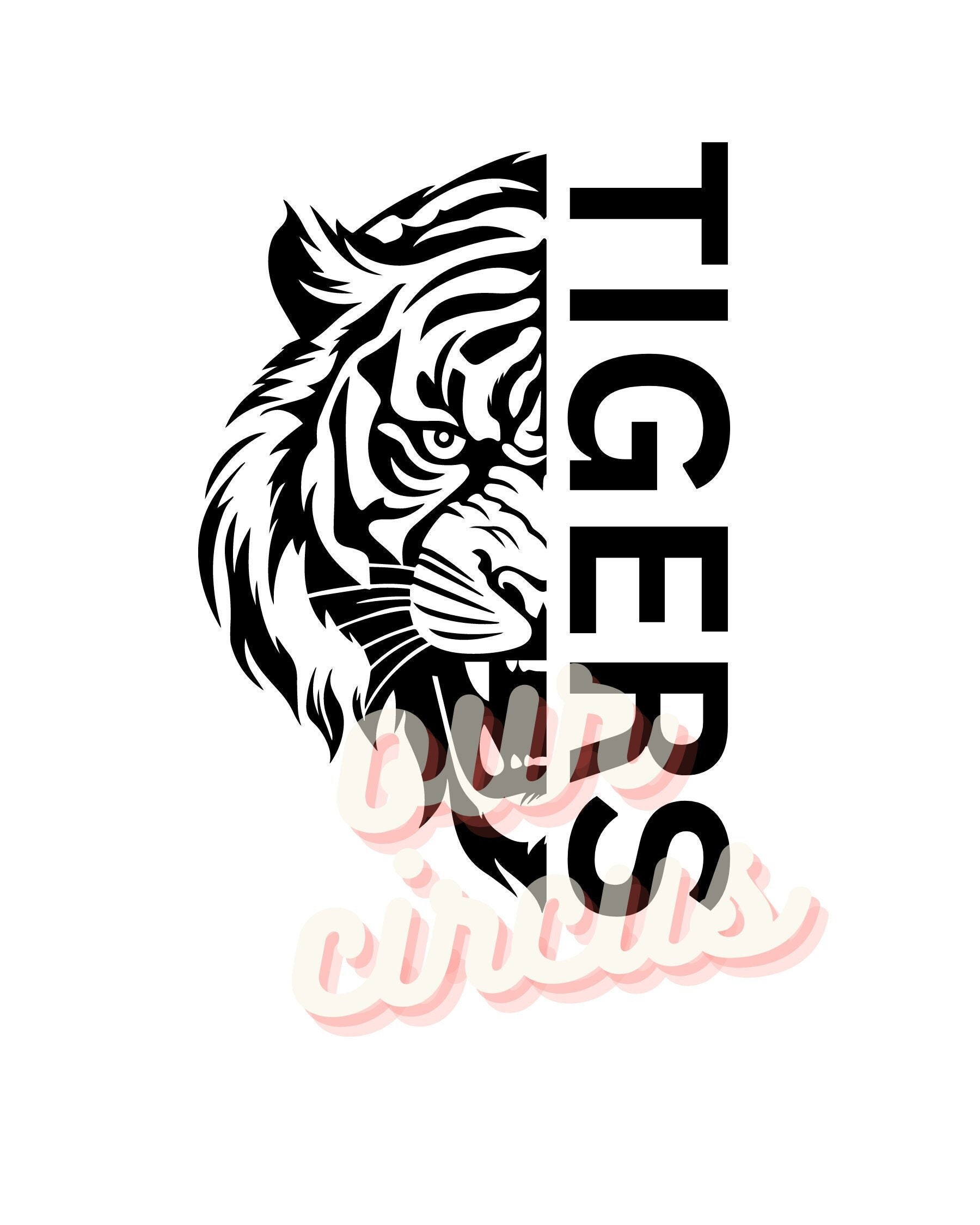 Half Tigers PNG - Etsy
