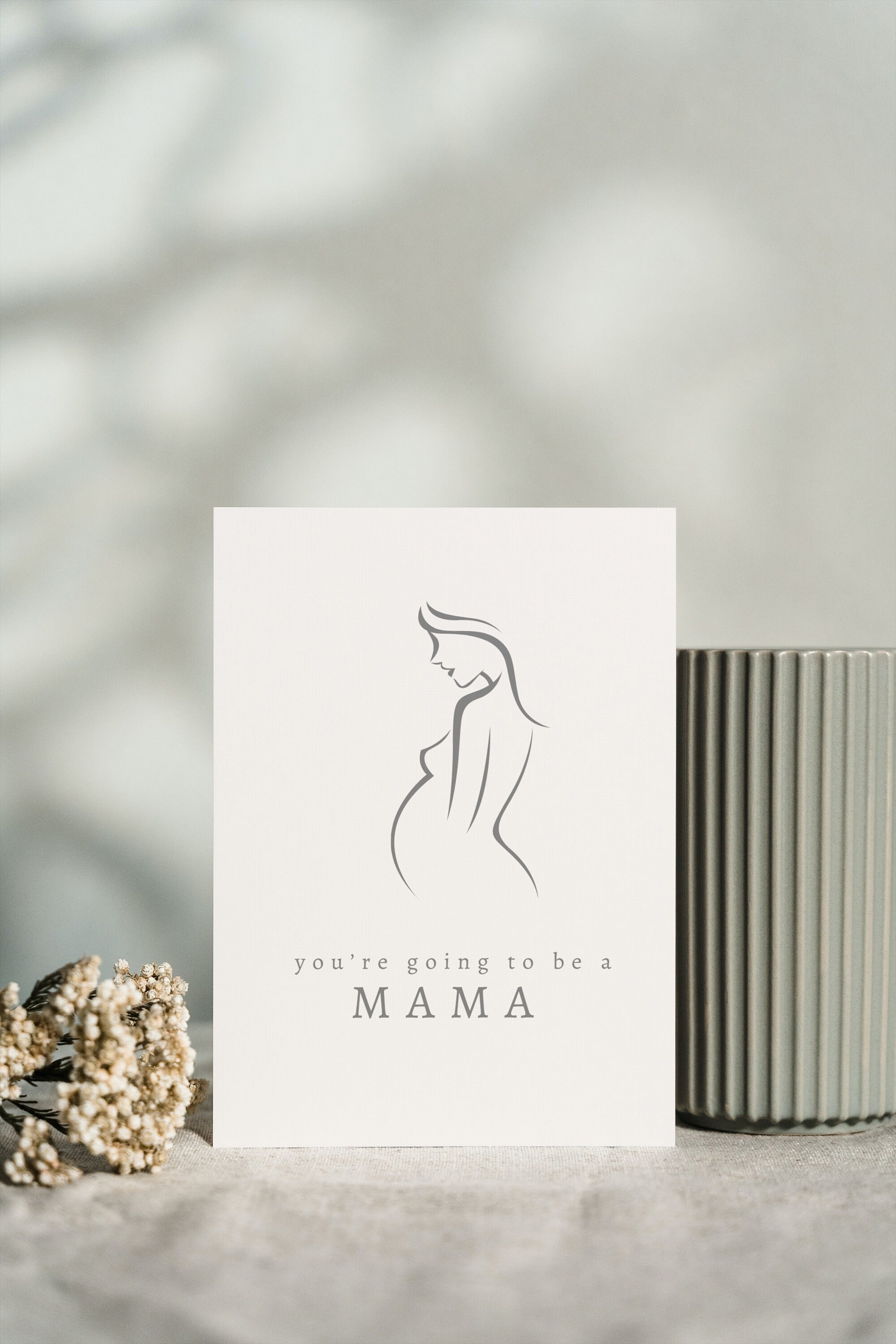 Congratulations Card, New Mother Card, Pregnancy, Baby Shower Card ...