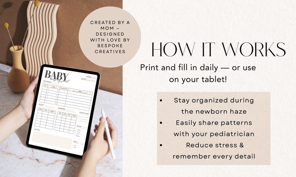 Daily Newborn Log Sheet Printable | Baby Tracker PDF | Feeding Diaper ...