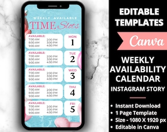 Appointment Availability Ig Story - Etsy