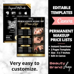 Permanent Makeup Price Lists, Hair Nail Makeup Salon, PMU Artist, PMU ...