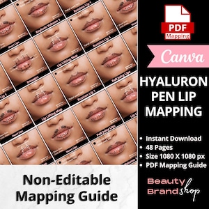 Lip Mapping, Hyaluron Pen Lip Mapping, Lip Map, Lip Blush Mapping, Lip ...