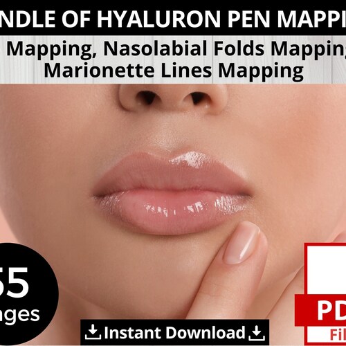 Hyaluron Pen Mapping Lip Mapping Nasolabial Folds Mapping - Etsy