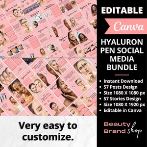 Hyaluron Pen Social Media Post & Story, Hyaluron Pen Instagram Posts ...
