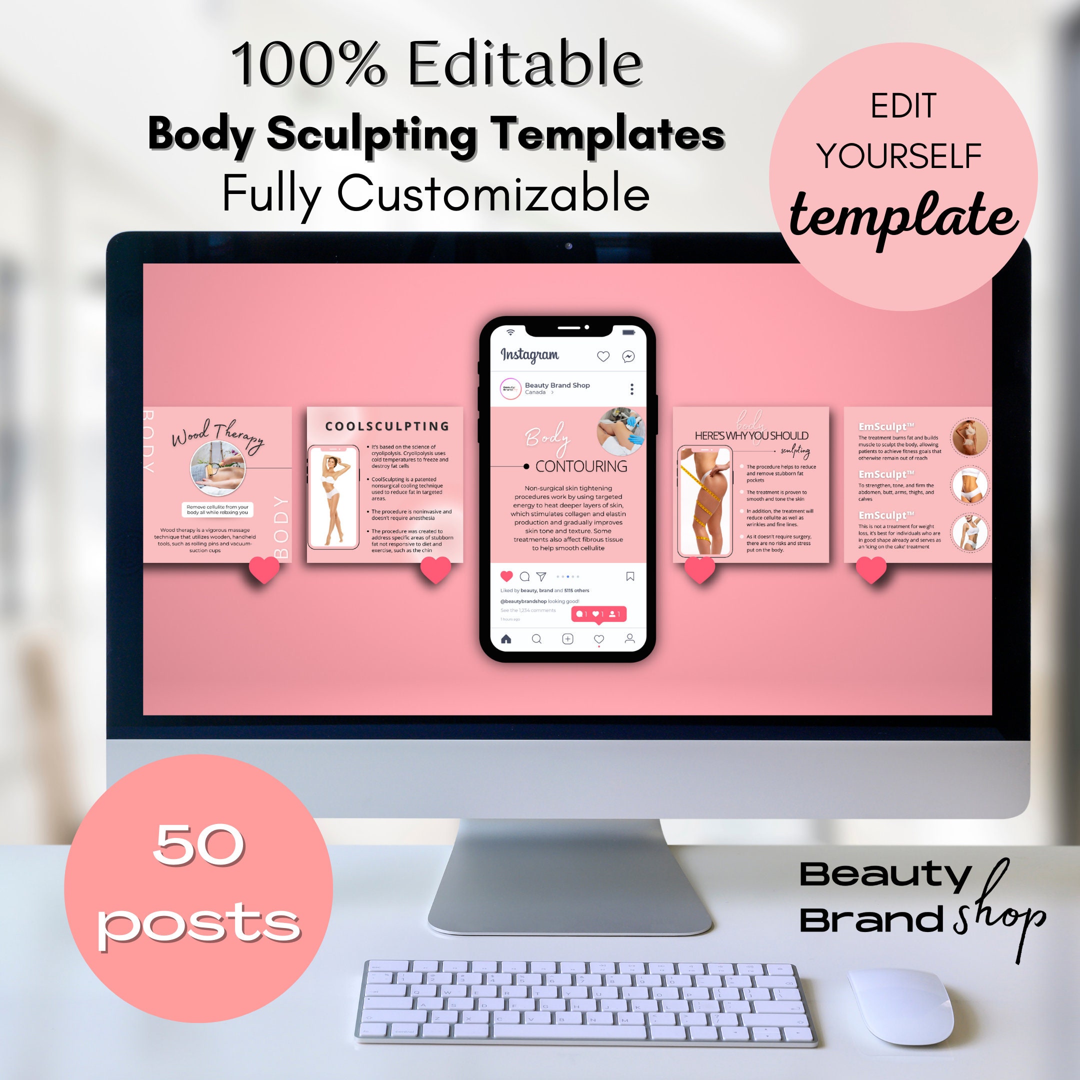 Body Contouring Instagram Post, Body Sculpting Social Media Posts ...