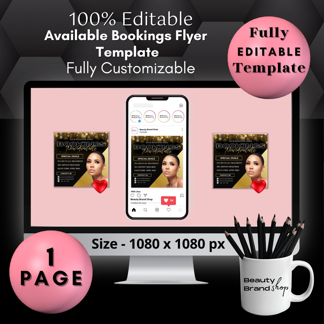 Editable Book Now Flyer, DIY Appointments Available Template, Premade ...