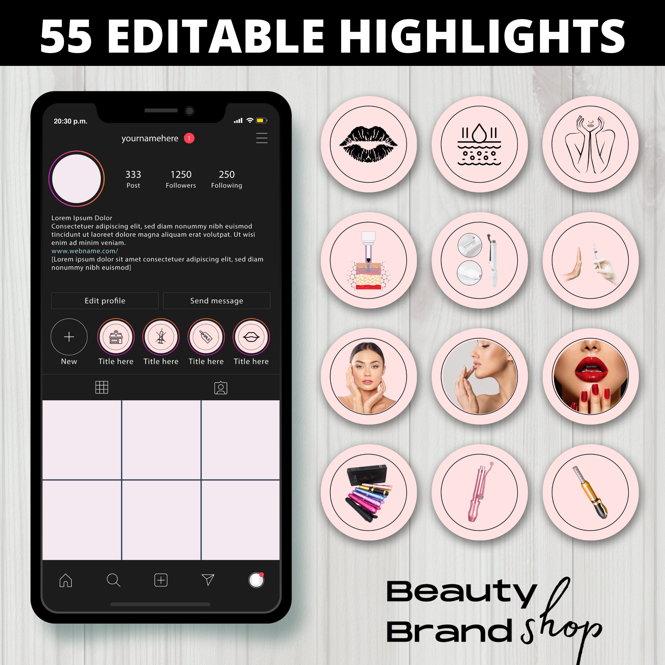 Instagram Story Highlight Icons Hyaluron Pen Icons Highlight - Etsy