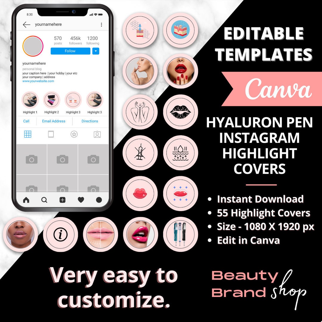 Instagram Story Highlight Icons, Hyaluron Pen Icons, Highlight Covers ...