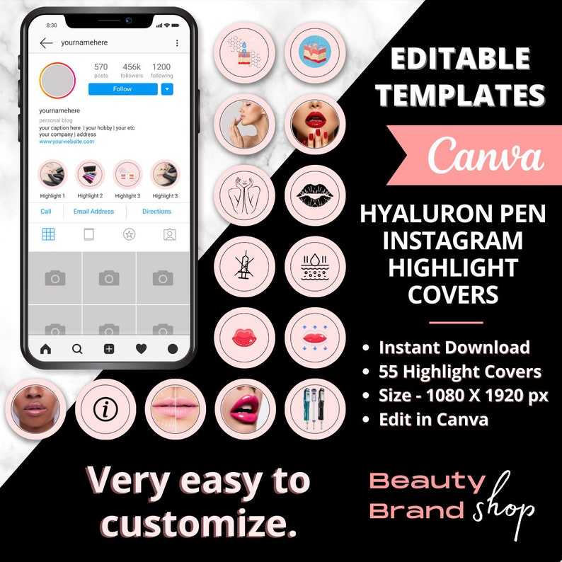 Instagram Story Highlight Icons, Hyaluron Pen Icons, Highlight Covers ...