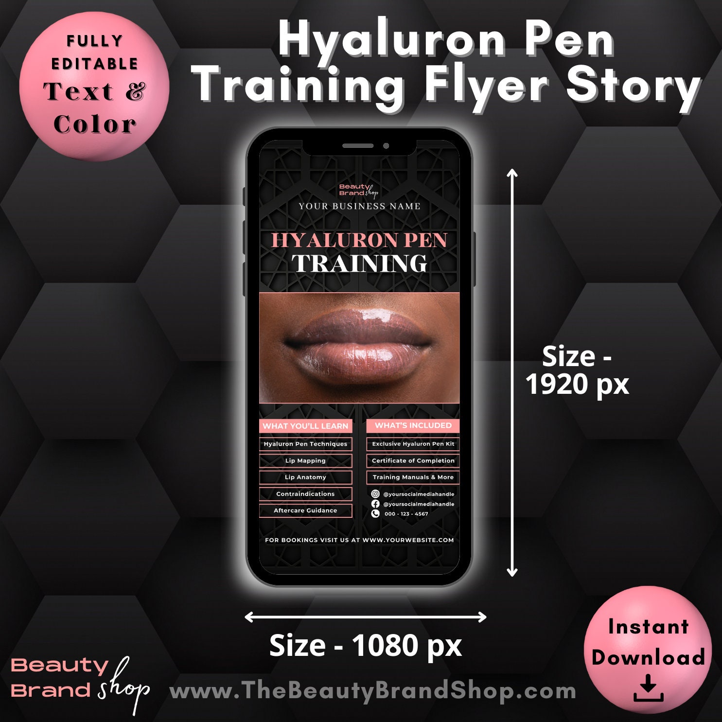 Hyaluron Pen Flyer Story, DIY Flyer Template Design, Hyaluron Pen ...