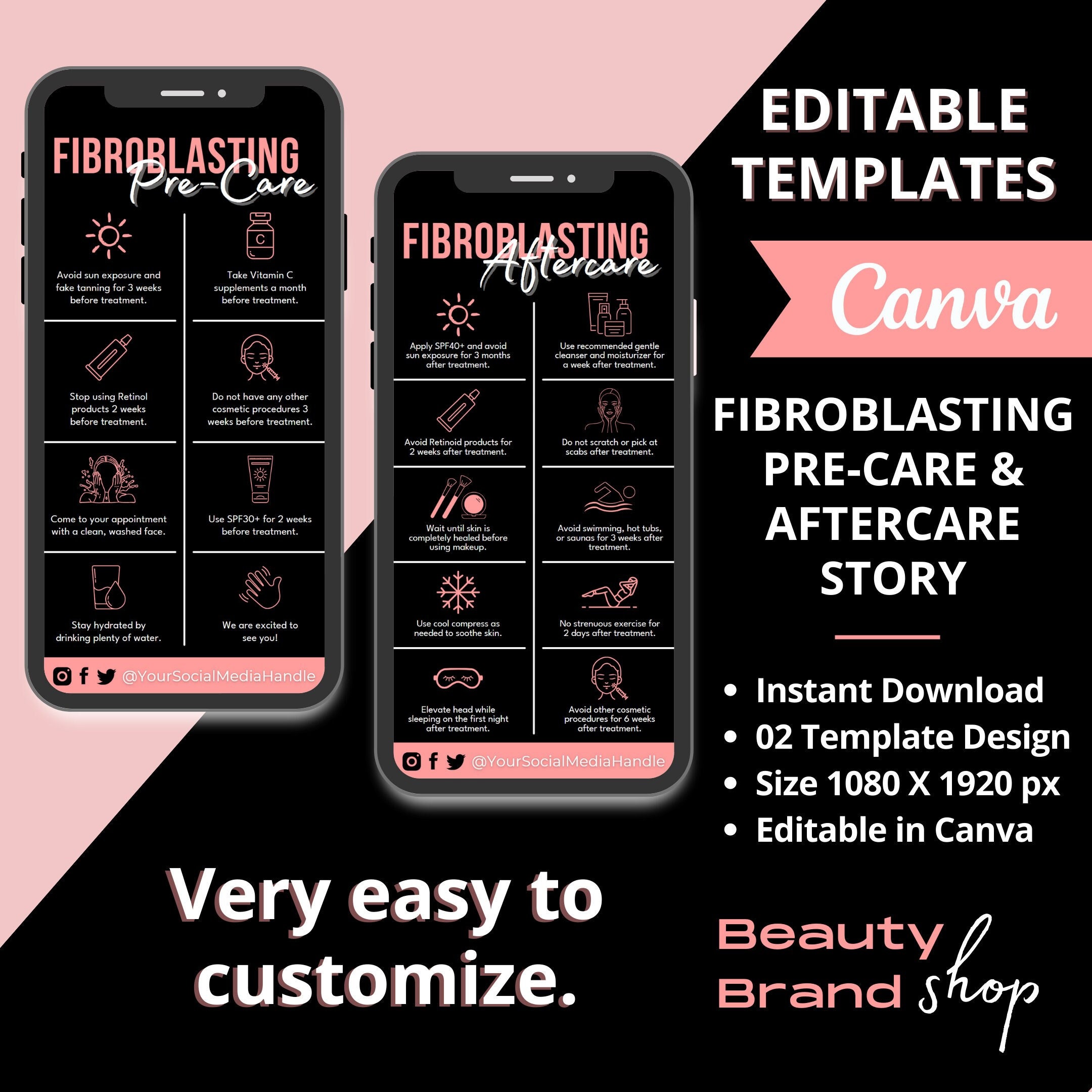 Fibroblasting Precare and Aftercare Story Templates, Fibroblasts ...