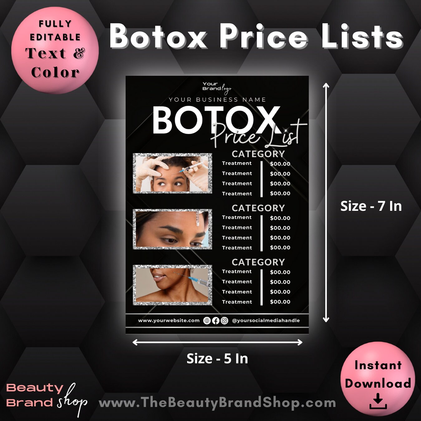 Botox Price List, Digital Botulinum Toxin and Dermal Fillers Pricelist ...