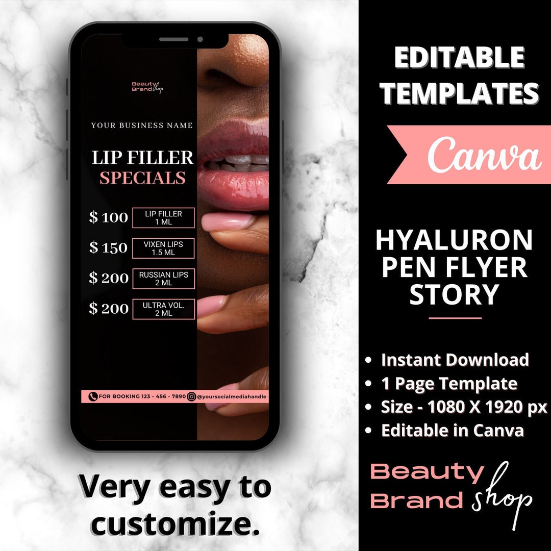 Hyaluron Pen Flyer Story, DIY Flyer Template Design, Hyaluron Pen ...