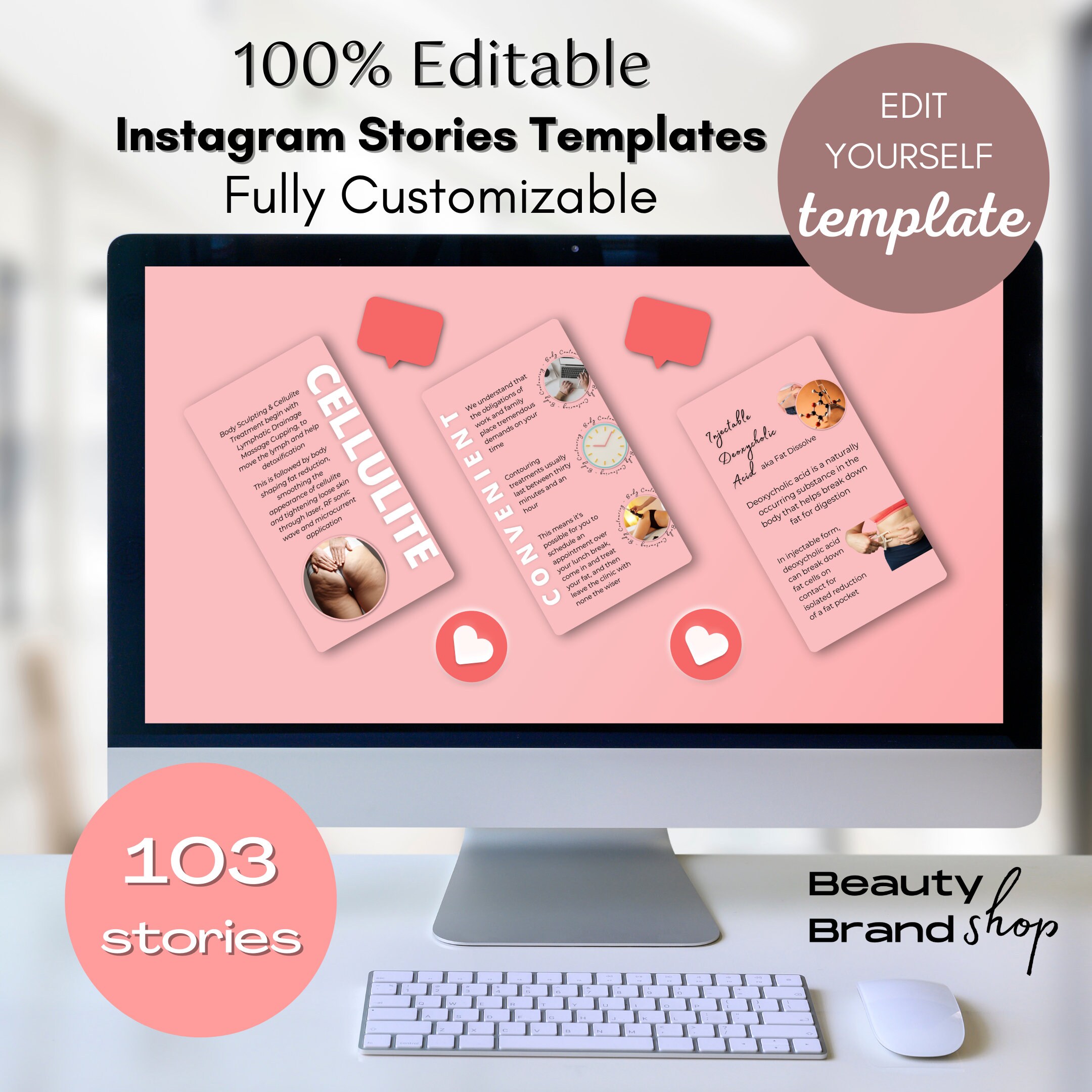 Body Contouring Instagram Story Templates Body Sculpting - Etsy